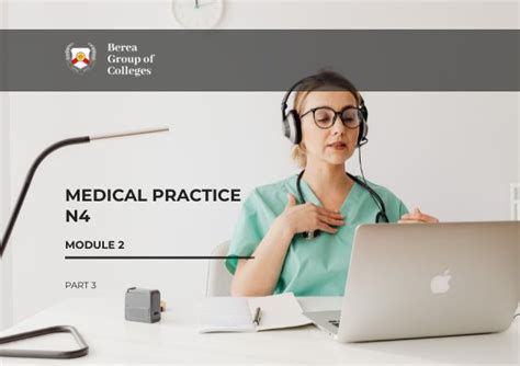 Medical Practice N4 Module 2 Part 3 By E Publishing