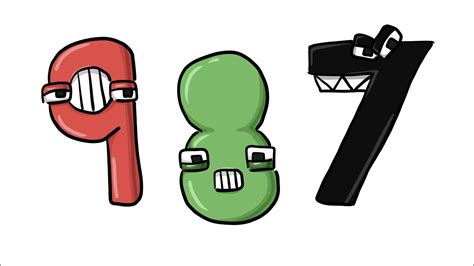 How To Draw Numbers Lore 9 8 7 Easy Drawing Tutorials Part 1