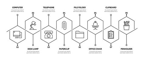 Office And Workspace Related Process Infographic Template Process Timeline Chart Workflow Layout