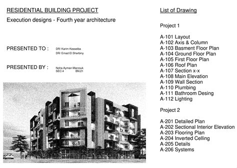 Residential Building Execution Drawing Behance