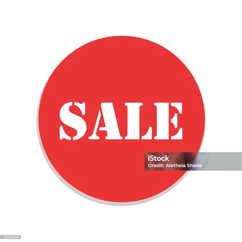 빨간색 판매 태그 벡터 일러스트 레이 션입니다 테이프 라운드 판매 종이 메모 가격 및 할인 라벨 스티커 0명에 대한 스톡 벡터 아트 및 기타 이미지 Istock