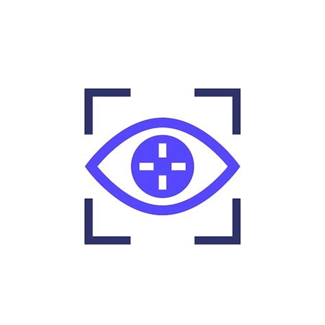Premium Vector Eye Tracking Icon On White