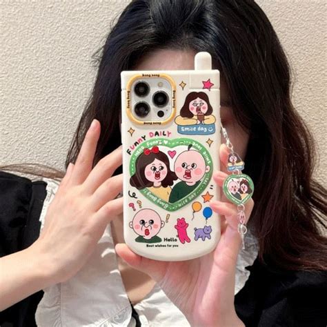 아이폰 빵빵이 옥지 하트 레트로 안테나 키링 세트 폴더폰 미러케이스 커플케이스 우정케이스 생일 선물 아이폰11 12 13 14