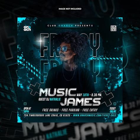 나이트 클럽 파티 소셜 미디어 및 전단지 템플릿 프리미엄 Psd 파일