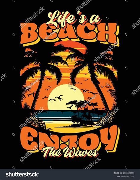 Vintage Palm Tree Tshirt Over 892 Royalty Free Licensable Stock