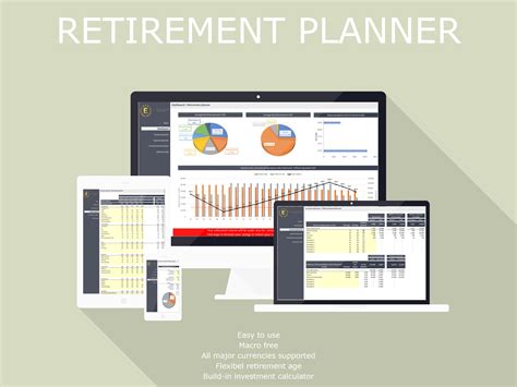 Retirement Planner Excel Template Etsy