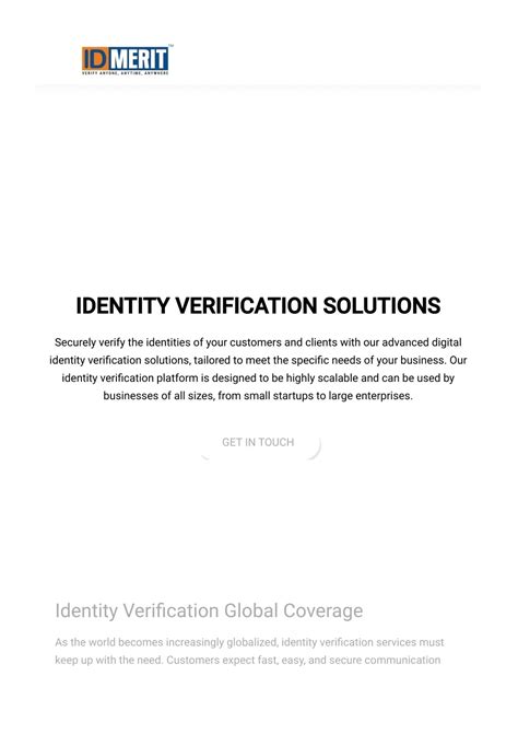 Ppt Identity Verification Solutions Uk Powerpoint Presentation Free