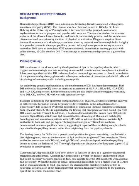 20 Dermatitis Herpetiformiss Pdf Gluten Related Disorders