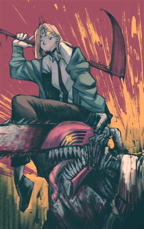 Denji And Power Chainsaw Man Fan Art 44509593 Fanpop
