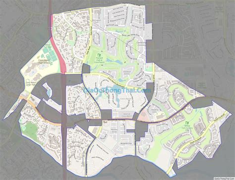 Map Of Cinco Ranch Cdp Thong Thai Real