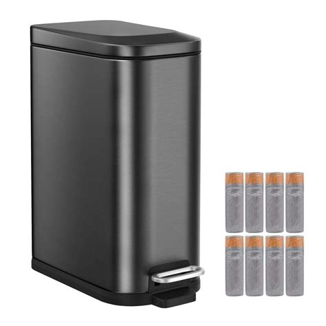 Bethebest 4 Gallon Black Bathroom Trash Can With India Ubuy