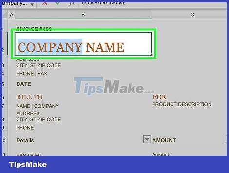 How To Create Invoices In Excel