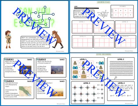Escape From Mesopotamia Puzzle Activity Made By Teachers