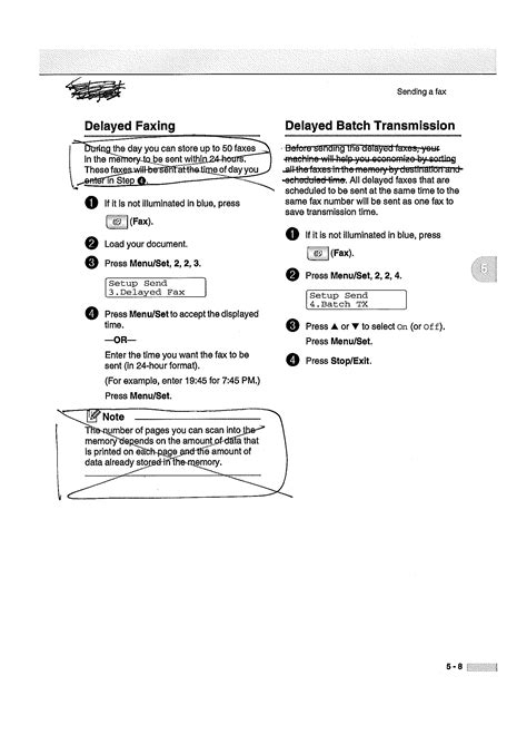 Using Delayed Faxing And Delayed Batch Transmission Ricoh