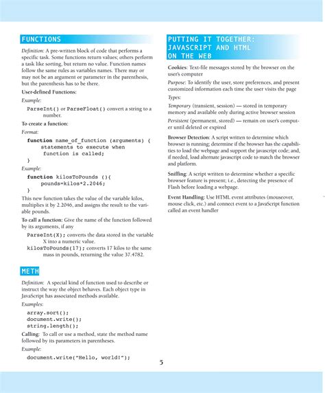 Javascript Refererence Pdf