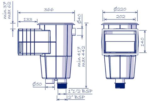 Astralpool Standard Skimmer 15 L For Concrete Swimming Pools Best