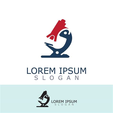 Microscope Logo Image Design Simple Illustration Of Biology Microscope