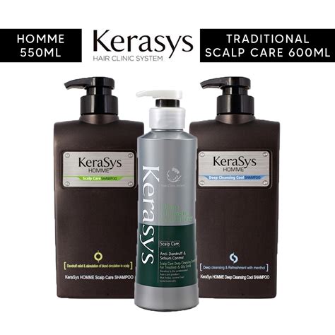 Kerasys Homme Scalp Care Deep Cleansing Cool Shampoo 550ml Scalp Care Deep Cleansing