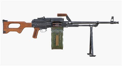 Pkm Machine Gun Model Turbosquid 1249319