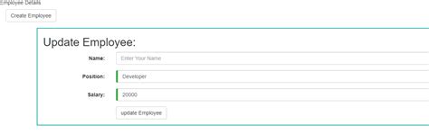 Css Angular Cli Crud Operation Update Employee Data Not