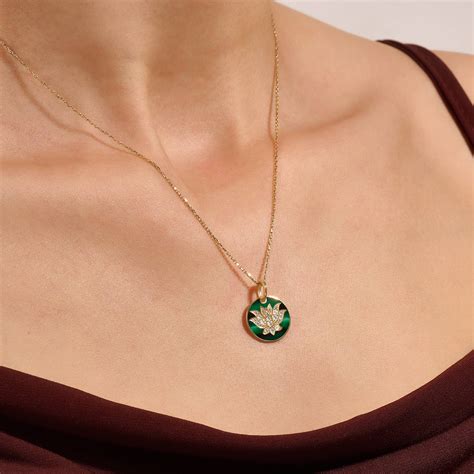 14k Solid Gold Green Enamel Rings Necklaces And More