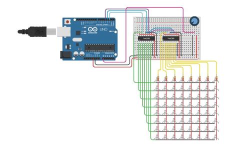 8x8 LED Matrix Circuit Design