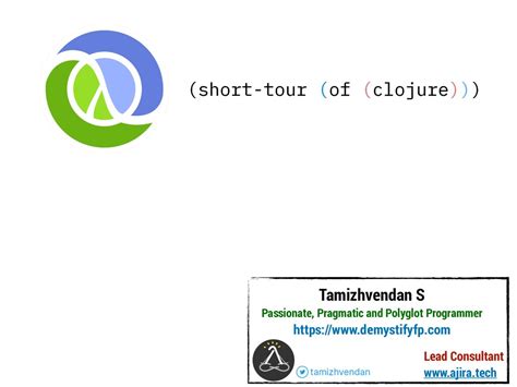 Short Tour Of Clojure Speaker Deck
