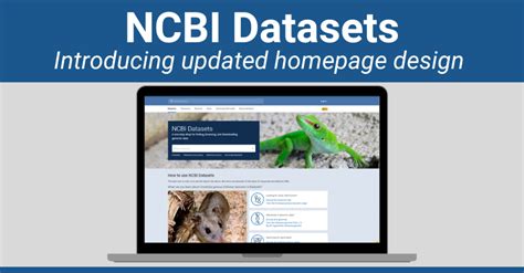 updated design ncbi datasets homepage ncbi insights