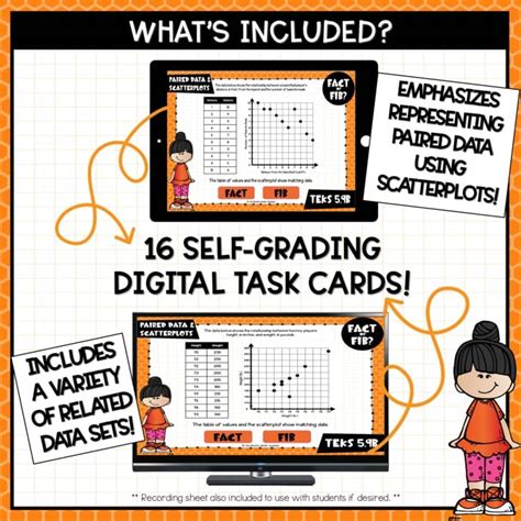 Paired Data And Scatterplots Boom Cards By The Routty Math Teacher