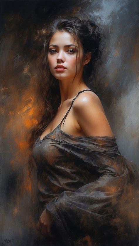 Pin By Atalanya On Art Woman Painting Portrait Portrait Inspiration