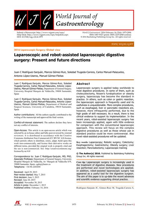 Pdf Laparoscopic And Robot Assisted Laparoscopic Digestive Surgery
