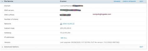 Enable Nfs File Service In Vmware Vsan Storage Cluster Computingforgeeks