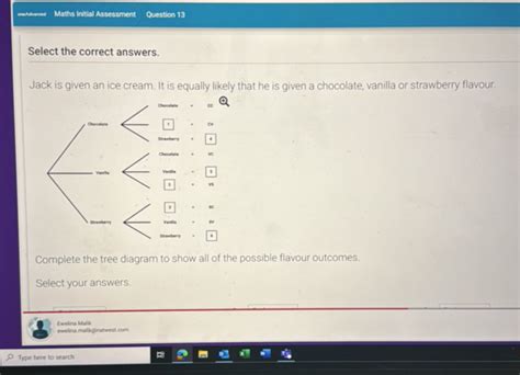 Maths Initial Assessment Question 13 Select StudyX