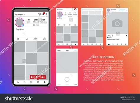 Mock Social Media Images Stock Photos Vectors Shutterstock