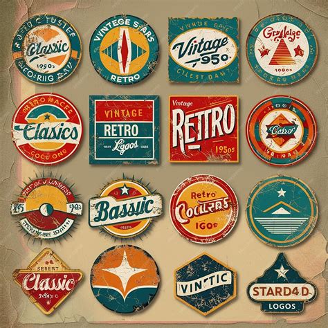 Retro Logo Design A Timeless Aesthetic Premium Ai Generated Image