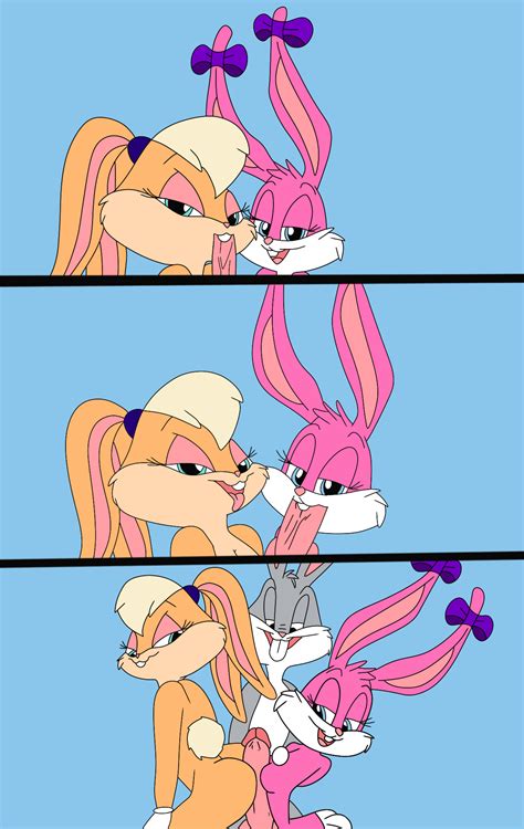 Rule 34 1boy 2girls Babs Bunny Bugs Bunny Buttjob Comic Comic Page