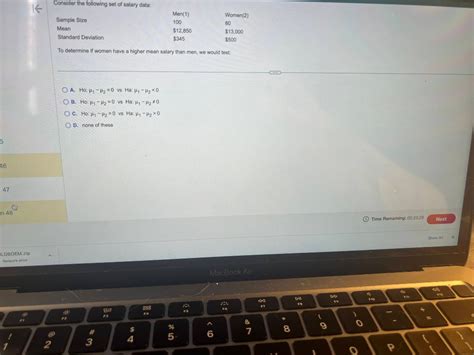Solved Consider The Following Set Of Salary Data To Chegg Com
