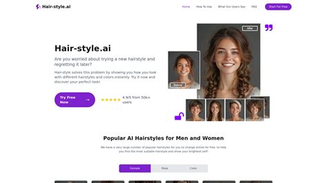 Hair Style Ai Latest Product Information Latest Pricing And Options Aitoolhub