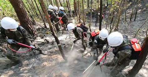 화마에 맞서 탄약고 지킨 육군 8군단군인정신 빛났다