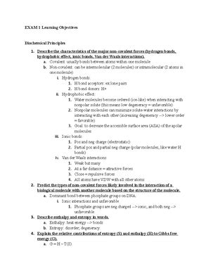 Biochem Practice Problem Exam KEY Biochemistry Practice Problems Exam Key