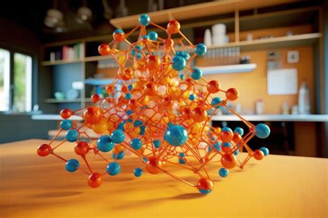 Premium Ai Image D Molecular Structure Model Of A Protein In A Lab