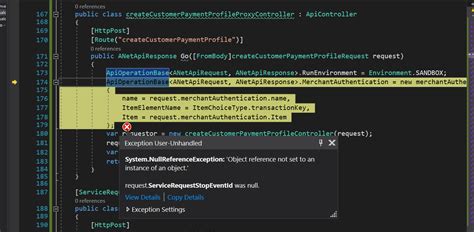 C Why Is Concrete Object Being Set To Null In Controller Method