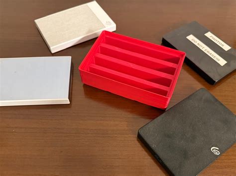 External Hard Drive Hdd Holder Gridfinity 3x2 By Dampact Makerworld