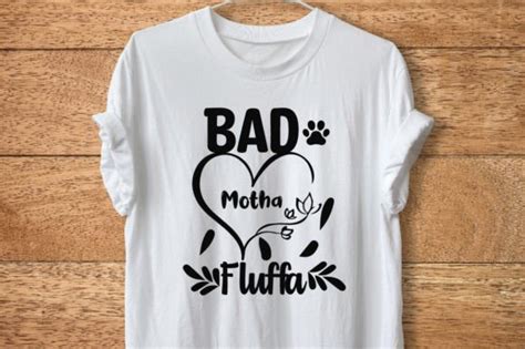 Bad Motha Fluffa Svg Graphic By Kamolray790 · Creative Fabrica