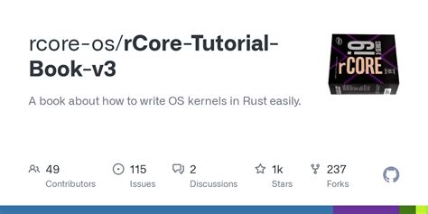 Github Rcore Os Rcore Tutorial Book V A Book About How To Write Os Kernels In Rust Easily