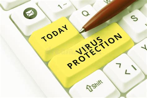 Writing Displaying Text Virus Protection Business Idea Outlining How