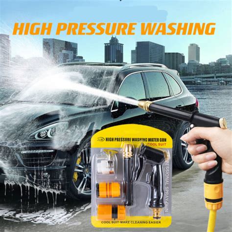 Pressure Washer ก้านยาว ปืนฉีดน้ำในครัวเรือน ปืนฉีดน้ำแรงดันสูง ปืนฉีด