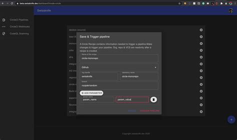 How To Select Parameter Values At Run Timeat The Time Of Triggering