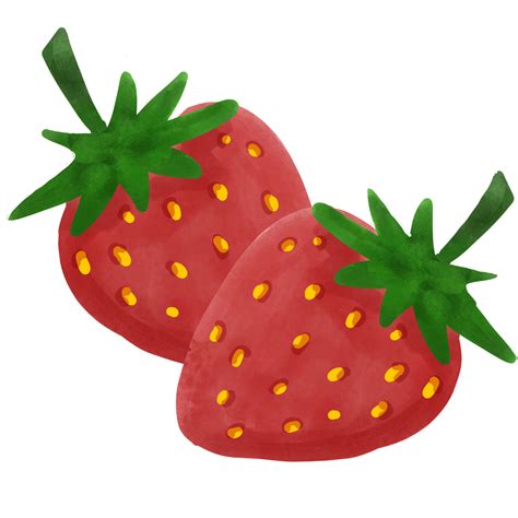 Strawberry Couple Sweet Png