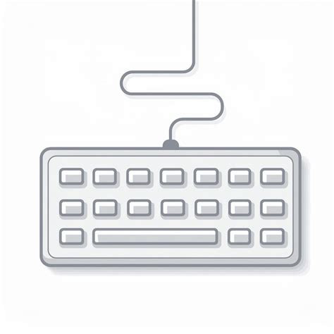 A White Keyboard With A White Keypad That Says Quot The Number 5 Quot Premium Ai Generated Vector